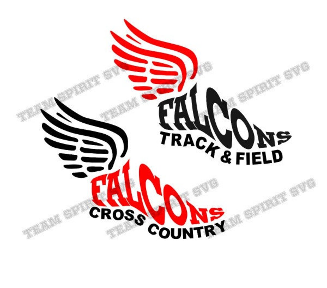 Falcons Cross Country SVG Track and Field Download File DXF | Etsy