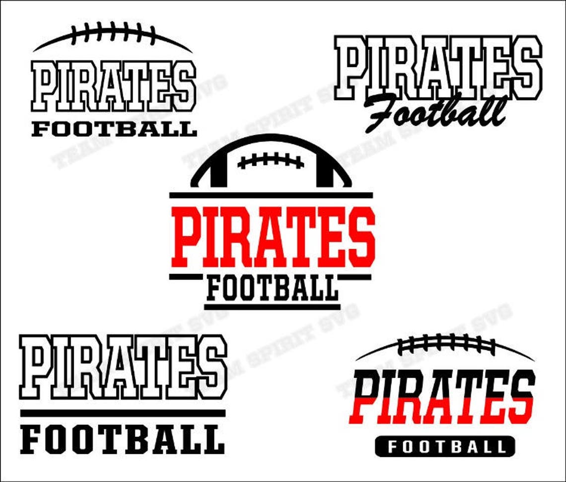 Pirates Football Bundle Download Files - SVG, DXF, EPS, Silhouette ...