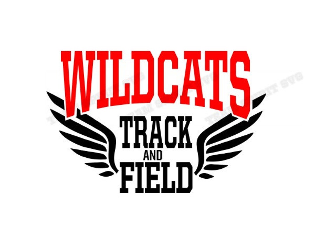 Track and Field SVG, Wildcats Trackwings Download File - DXF EPS ...