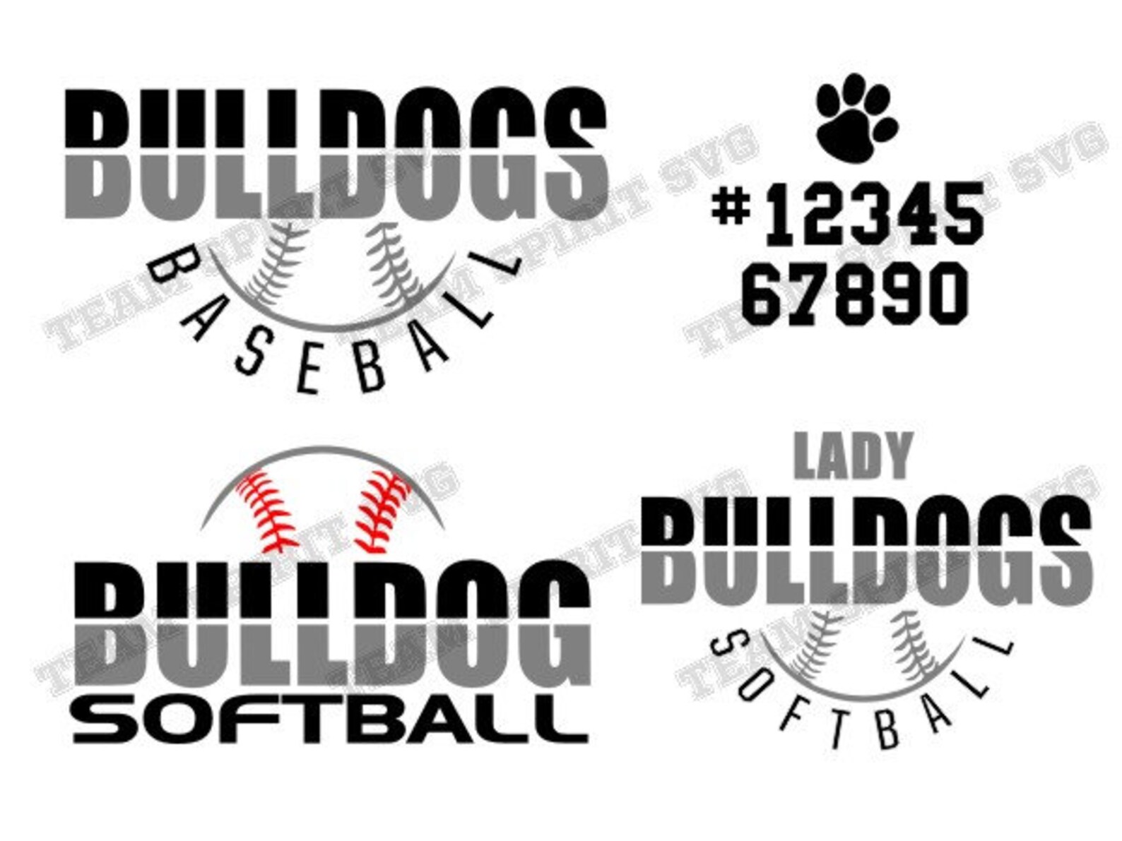 Bulldog Baseball Svg Bulldog Softball Svg Download File Dxf - Etsy