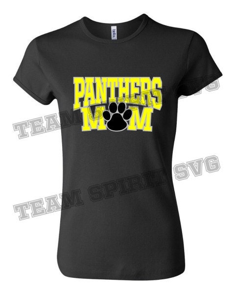 Panthers Mom With Paw Download Files SVG DXF EPS - Etsy