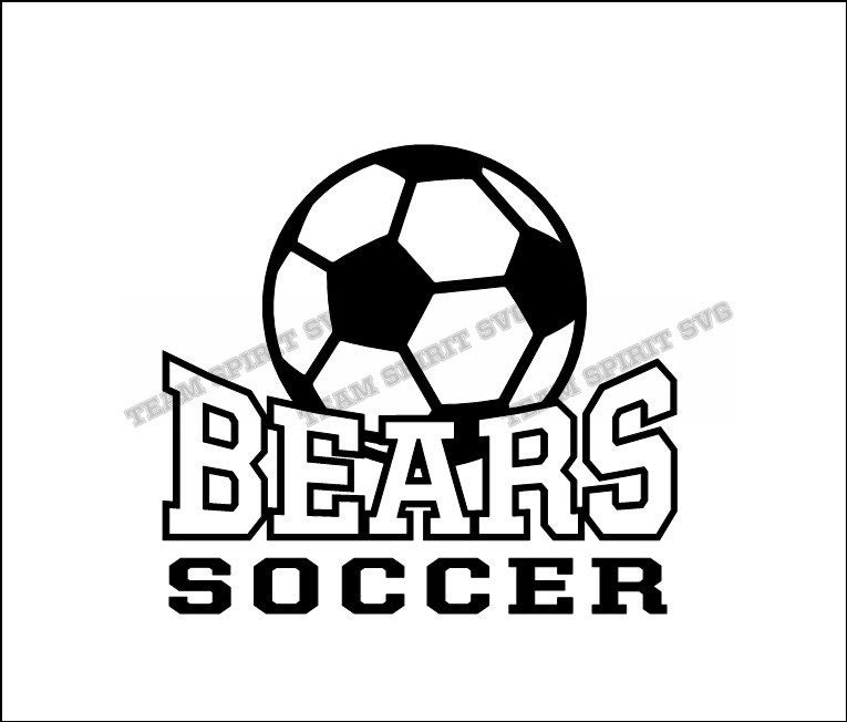 Bears Soccer Download Files SVG DXF EPS Silhouette | Etsy