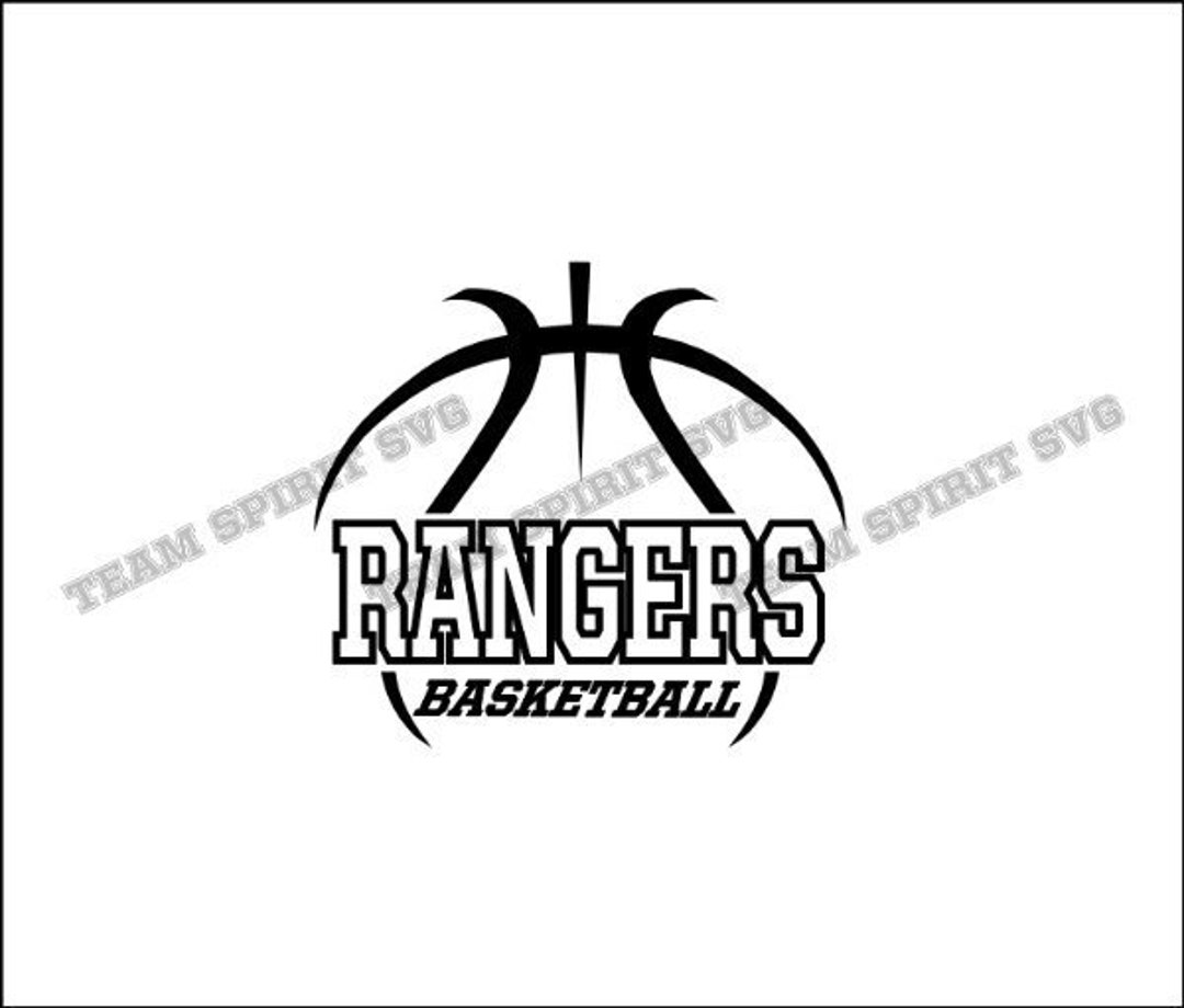 Rangers Basketball Outline Download Files - SVG, DXF, EPS, Silhouette ...