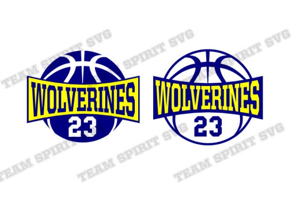 High School Wolverines Basketball Svg Basketball SVG Diy Shirt - Etsy