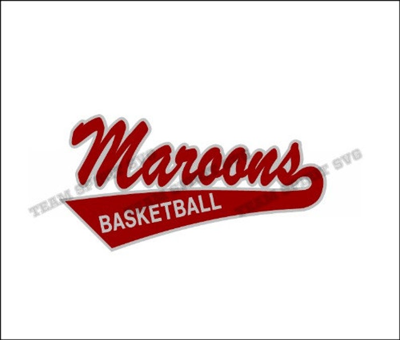 Maroons Swoosh Download Files SVG DXF EPS Silhouette - Etsy