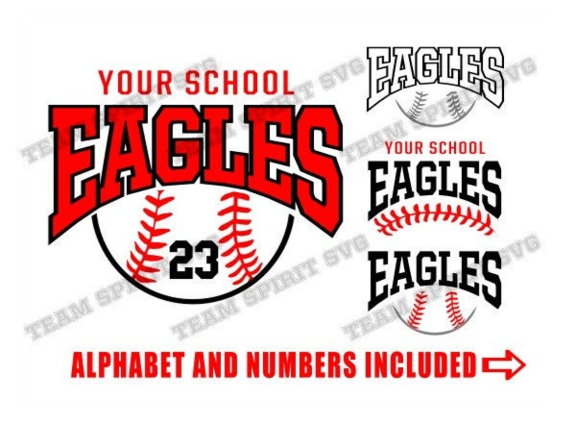 Eagles Baseball SVG Eagles Baseball Team Svg Download Files Softball ...