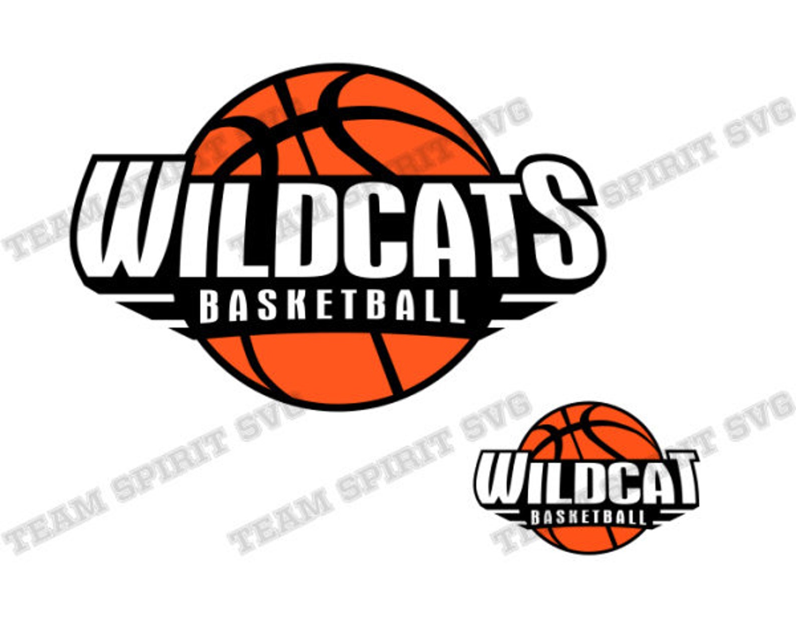Basketball Svg Wildcats Basketball Logo SVG Download Files - Etsy