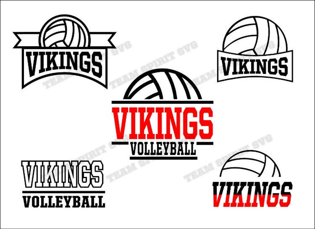 Vikings Volleyball Pack Download Files - SVG, DXF, EPS, Silhouette ...