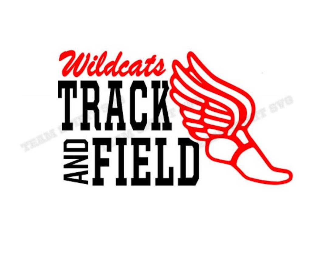 Track and Field SVG, Wildcats Track Shoe Download File - DXF EPS ...