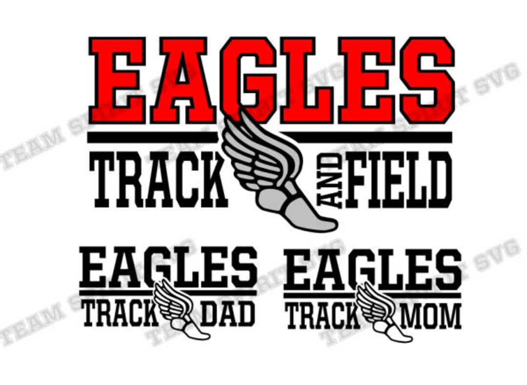 Track and Field SVG Eagles Track and Field Download File Track Shoe DXF ...