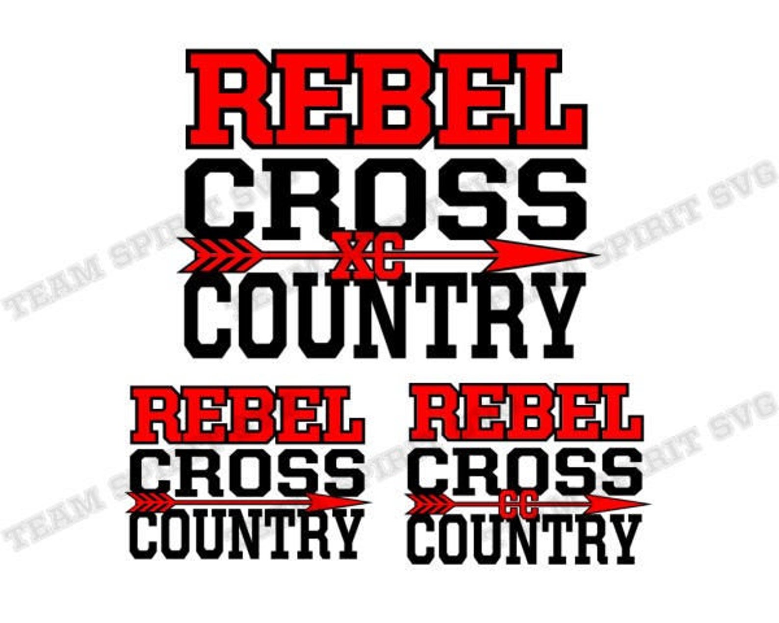 Rebel Cross Country SVG Arrow Download File DXF EPS | Etsy