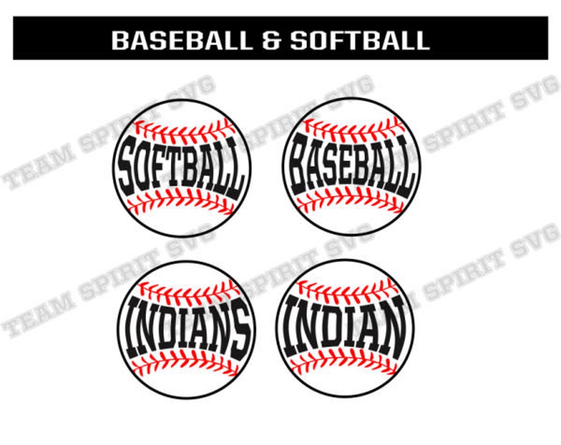 Baseball SVG Indians Baseball SVG Laces Download Files Dxf, Eps ...