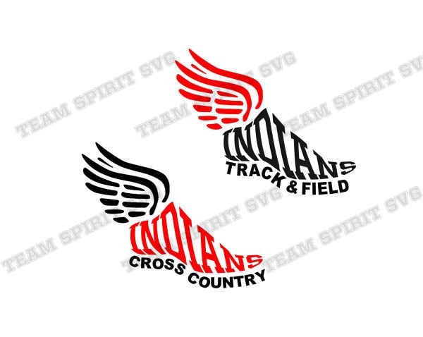 Indians Track and Field SVG, Track Shoe Download File DXF EPS ...