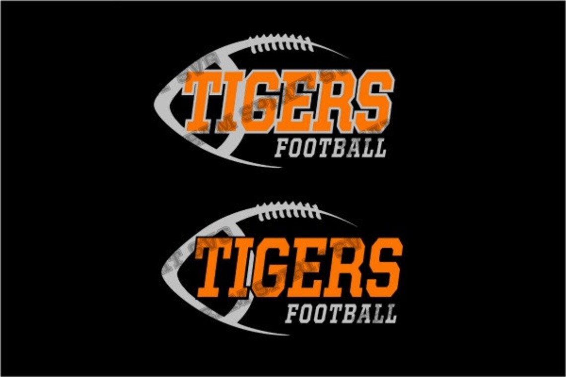 Tigers SVG Football Download Files - DXF, EPS, Silhouette Studio, Vinyl ...