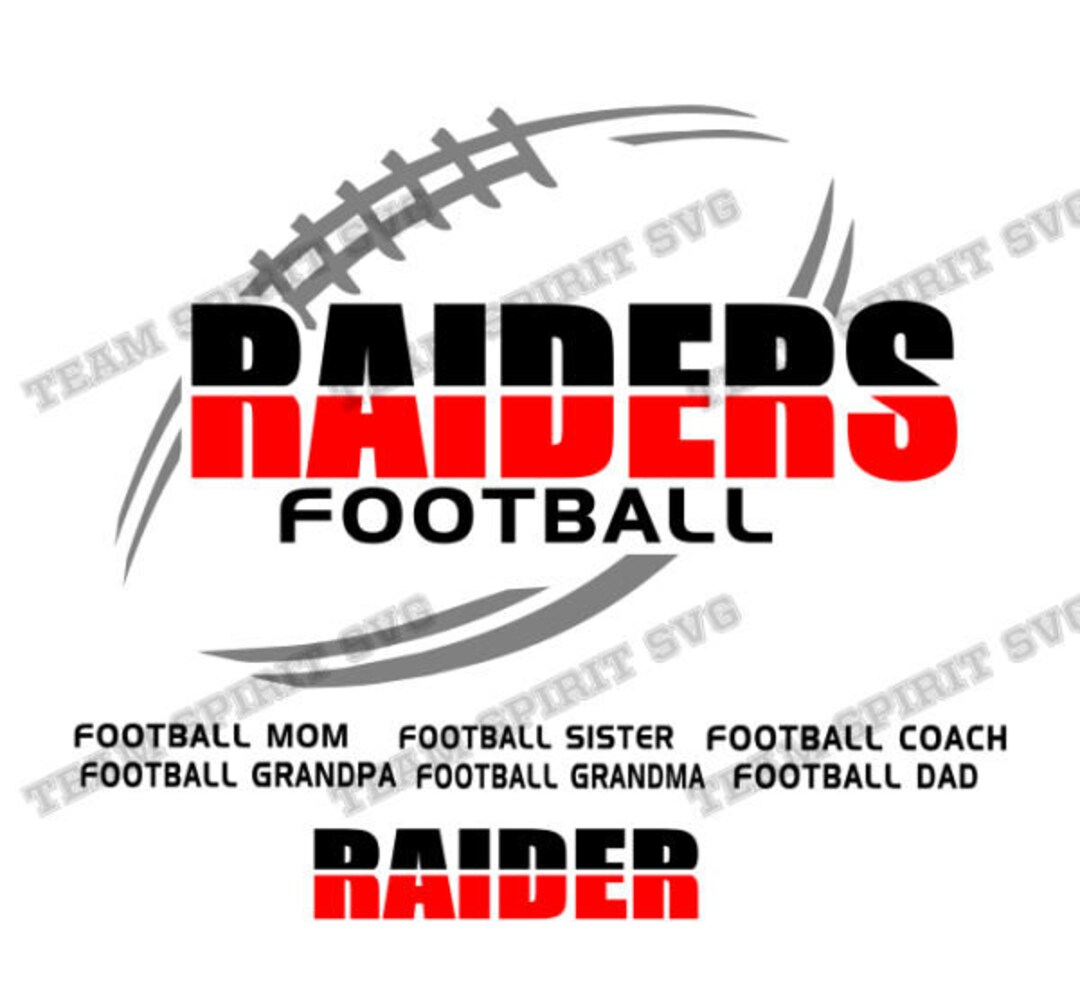 Raiders Football SVG Raiders Football Mom Download Files DXF, EPS ...