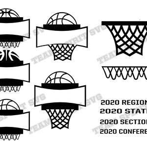 Basketball SVG Basketball Team Conference Sectional Regional State ...