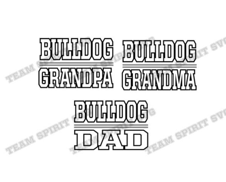 Bulldog Football SVG Football Mom Svg Download File DXF, EPS, Studio3 ...