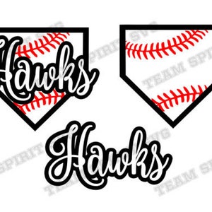 Hawks Baseball SVG Hawks Svg Baseball Base Download Files Dxf Eps ...