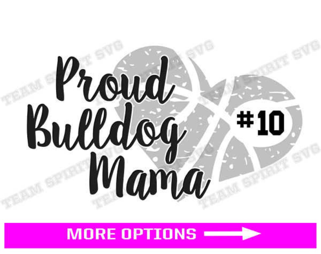 Bulldog Mom SVG Basketball Mama SVG Distressed Download Files Dxf, Eps ...