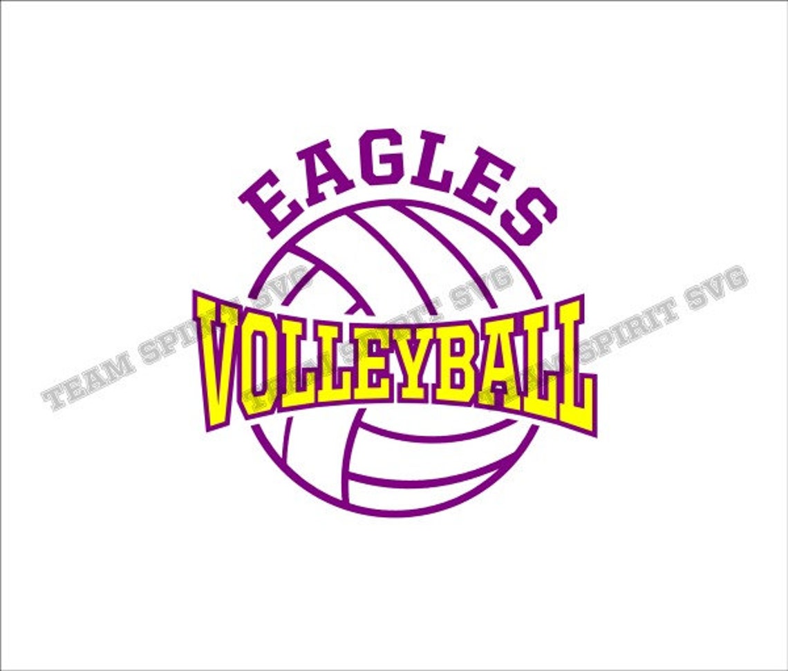 Eagles Arch Volleyball Download Files - SVG, DXF, EPS, Silhouette ...