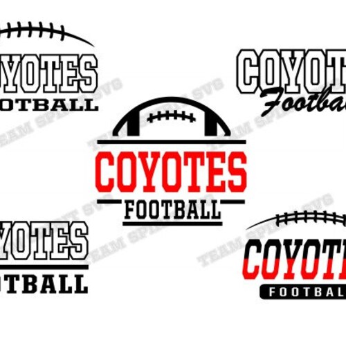 Coyotes Football SVG Football Mom Download Files DXF EPS - Etsy