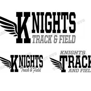 Track and Field SVG, Knights Track Download File - DXF EPS, Silhouette ...