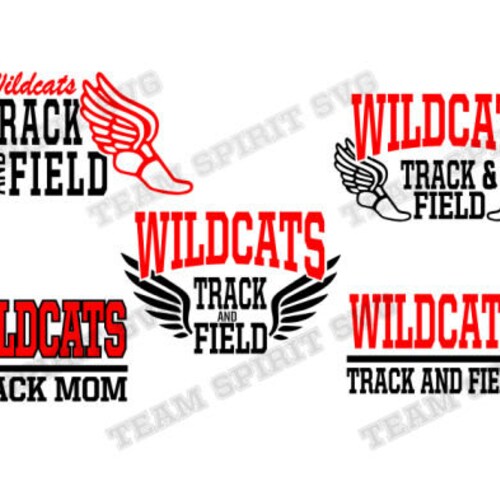 Wildcats Cross Country Track & Field SVG DXF EPS | Etsy