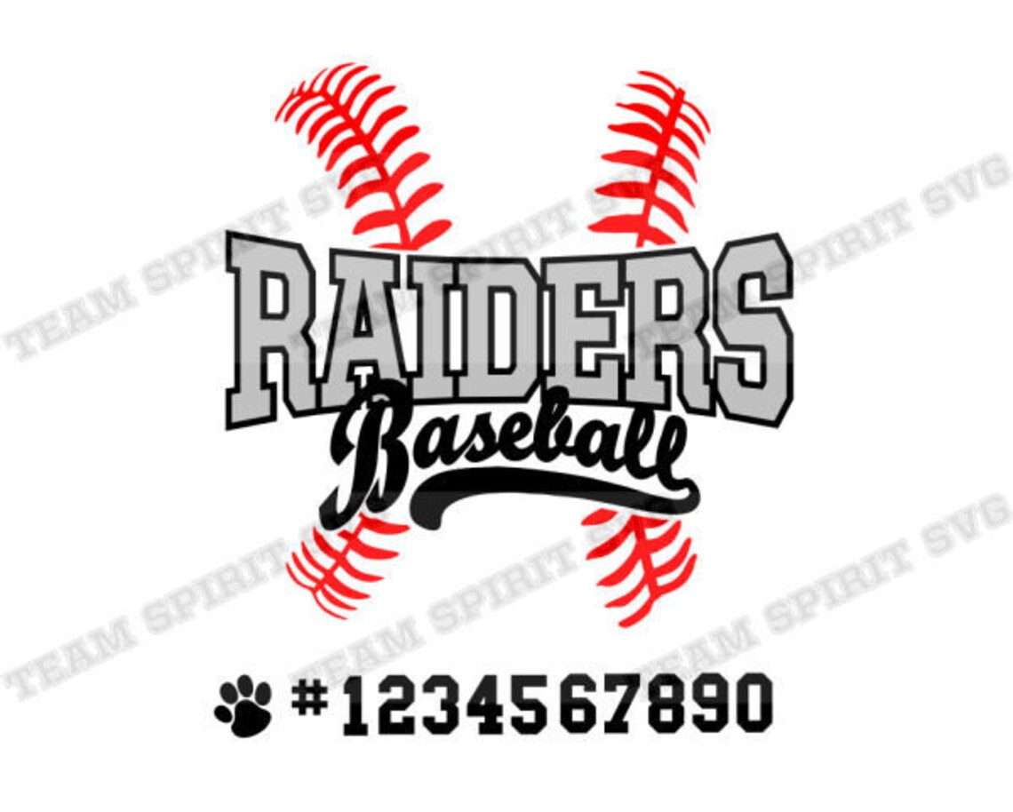 Raiders Baseball SVG Baseball Laces Download File Dxf Eps - Etsy