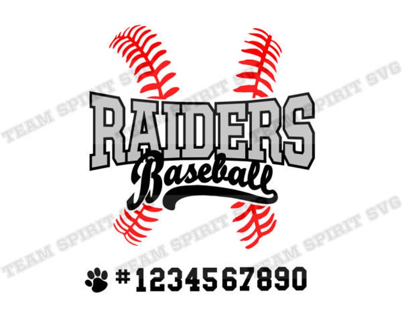 Baseball SVG Raiders svg Baseball Laces Download File dxf eps | Etsy