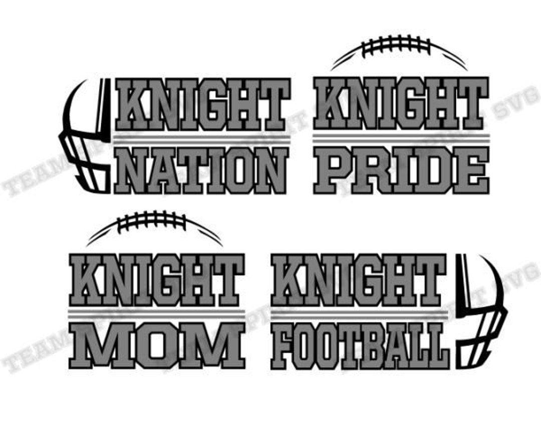 Knight Football SVG Download File Football Nation Pride DXF, EPS Files ...