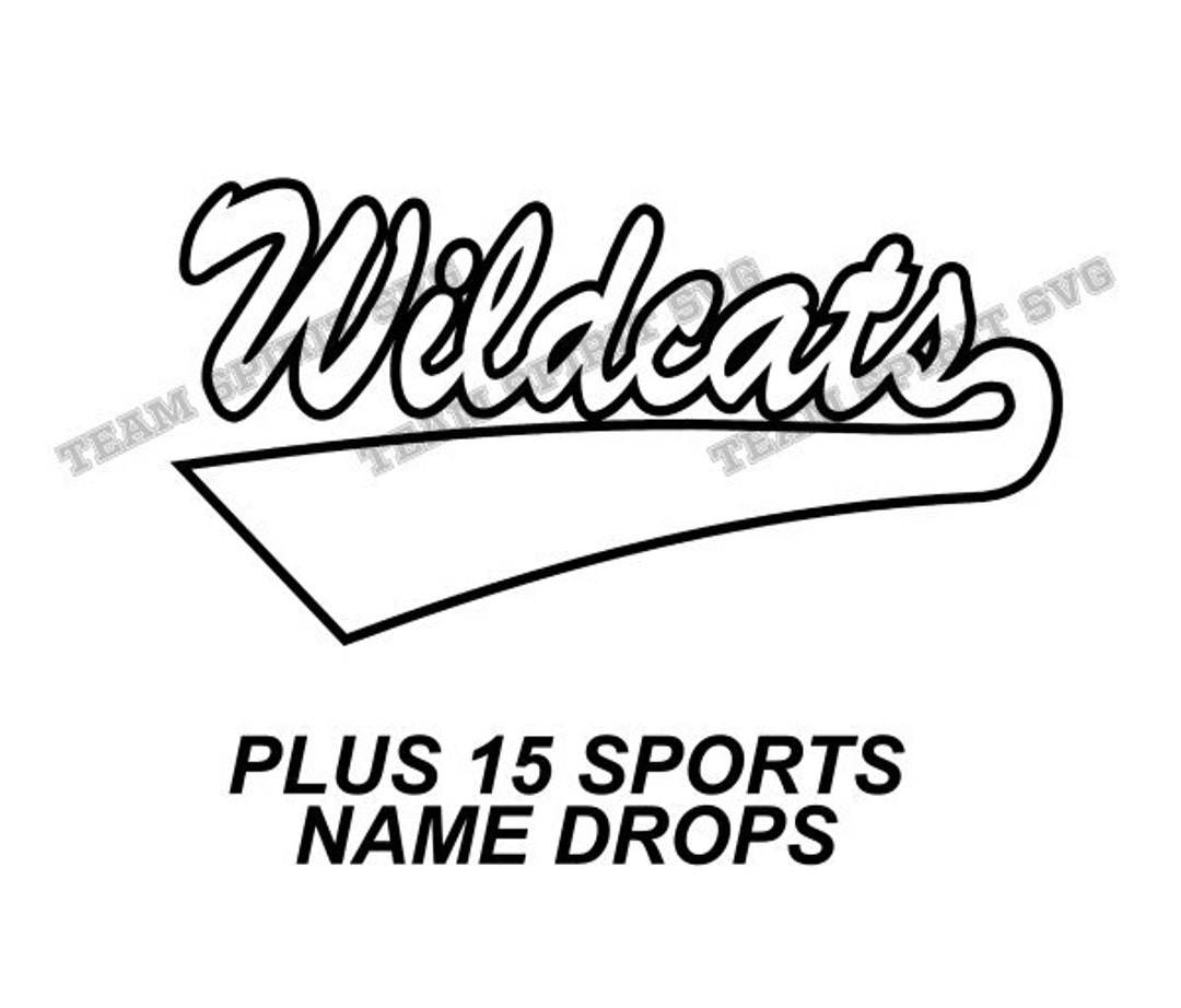 Wildcats Swoosh Download Files - SVG, DXF, EPS, Silhouette Studio ...