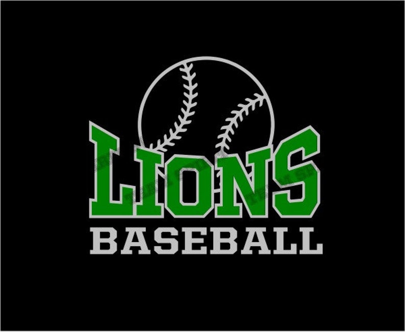 Lions Baseball Download Files - SVG, DXF, EPS, Silhouette Studio, Vinyl ...