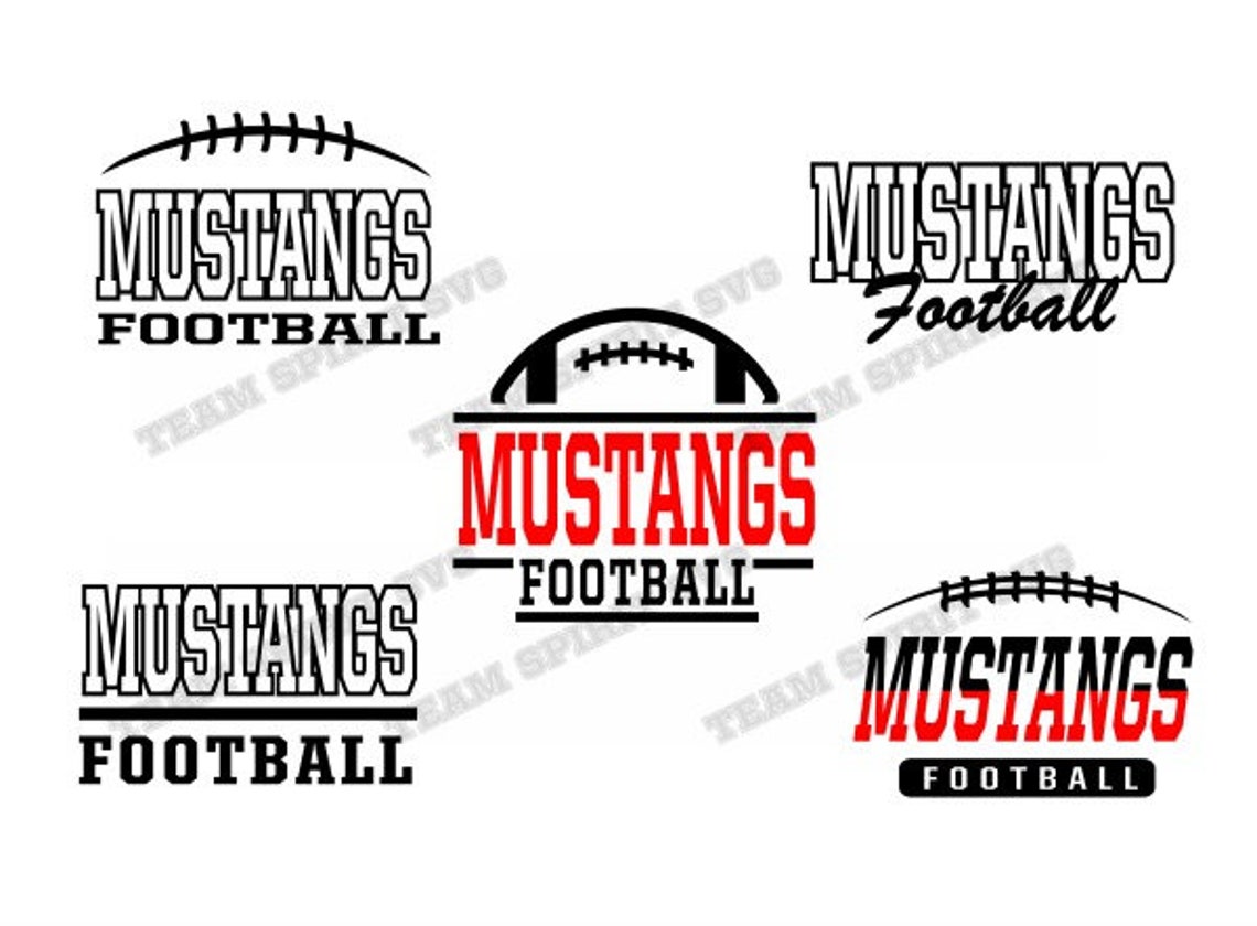 Mustangs Football Pack Download Files - SVG, DXF, EPS, Silhouette ...