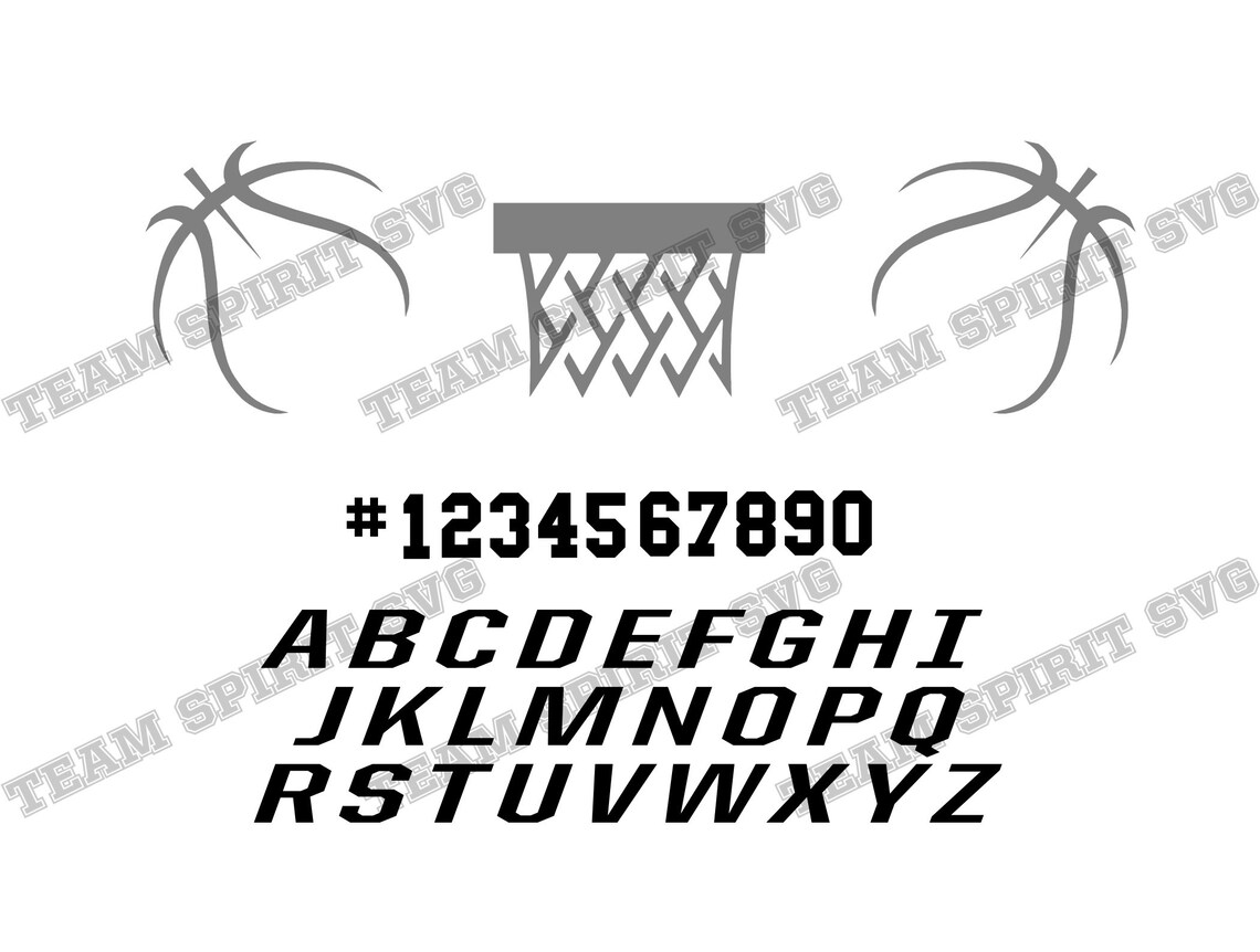Basketball SVG Basketball Letter L Download File Basketball Net DXF EPS ...