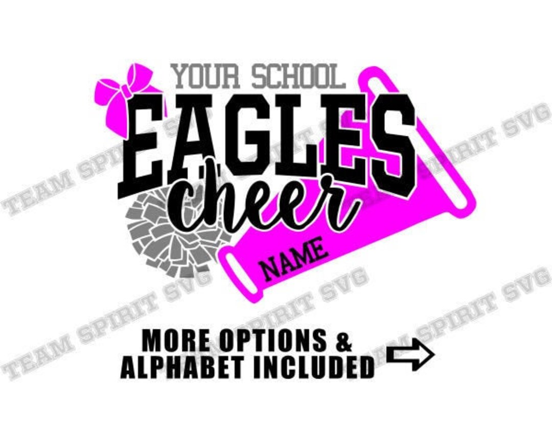 Eagles Cheer SVG Cheerleader Svg Download Files Cheer Mom Svg ...