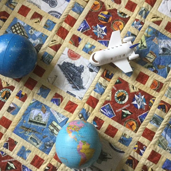 Travel Theme Nursery Bedding Etsy