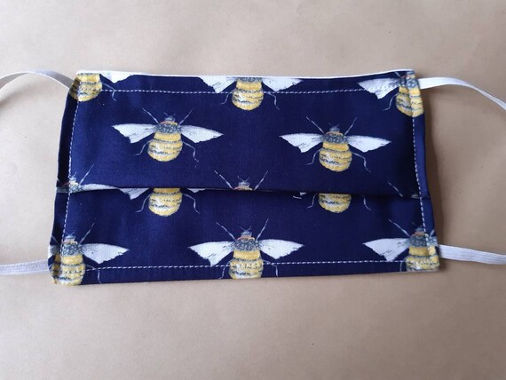 Bumble Bee Face Mask Reusable Adult Size | Etsy UK