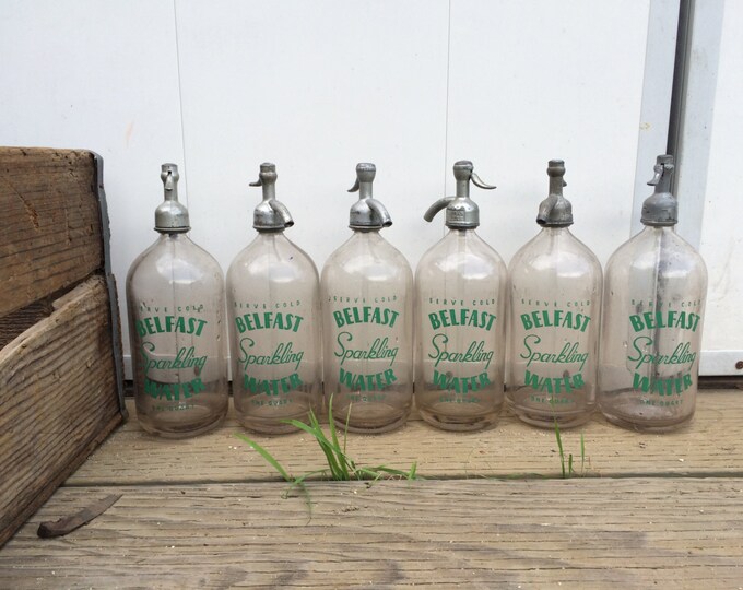 Seltzer Bottles Belfast Sparkling Water, San Francisco, Soda Siphon Set ...
