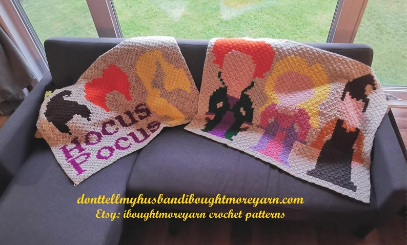 Hocus Pocus Graph (for Crochet Graphghans, C2C or Cross-stitch) - Etsy