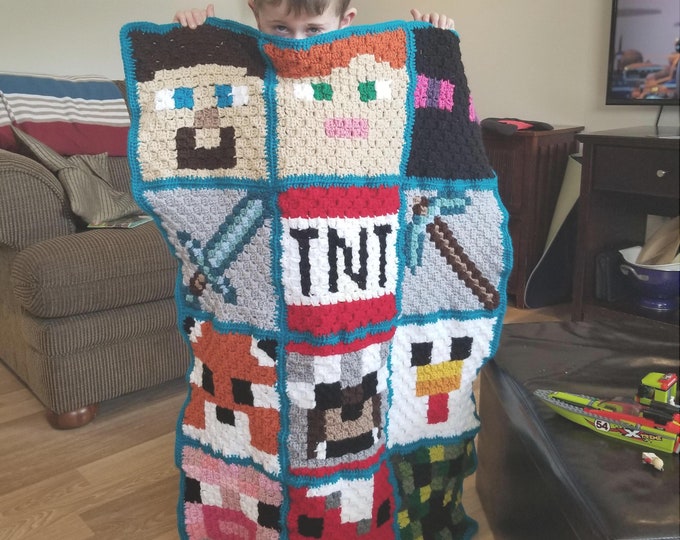 Minecraft Graph (for Crochet Graphghans, C2C or Cross Stitch) - Etsy