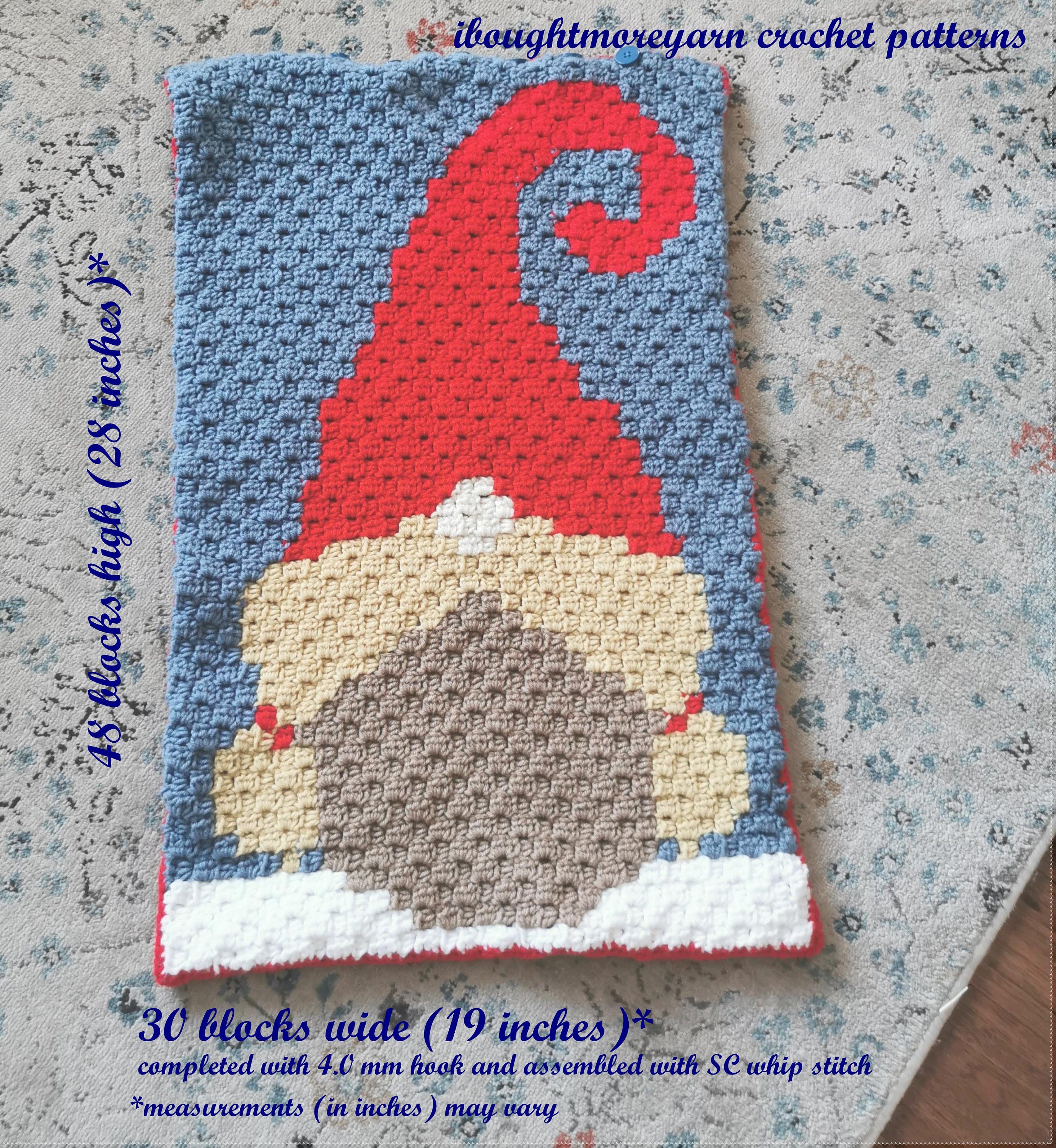 Gnomes Graph (for Crochet Graphghans, C2C or Cross-stitch) - Etsy