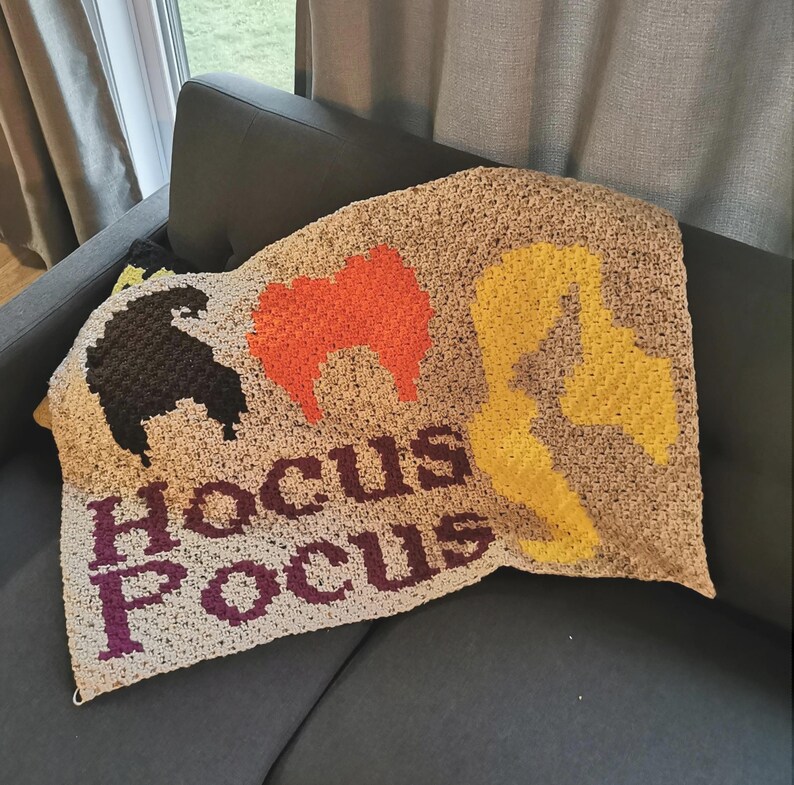 Hocus Pocus Graph (for Crochet Graphghans, C2C or Cross-stitch) - Etsy