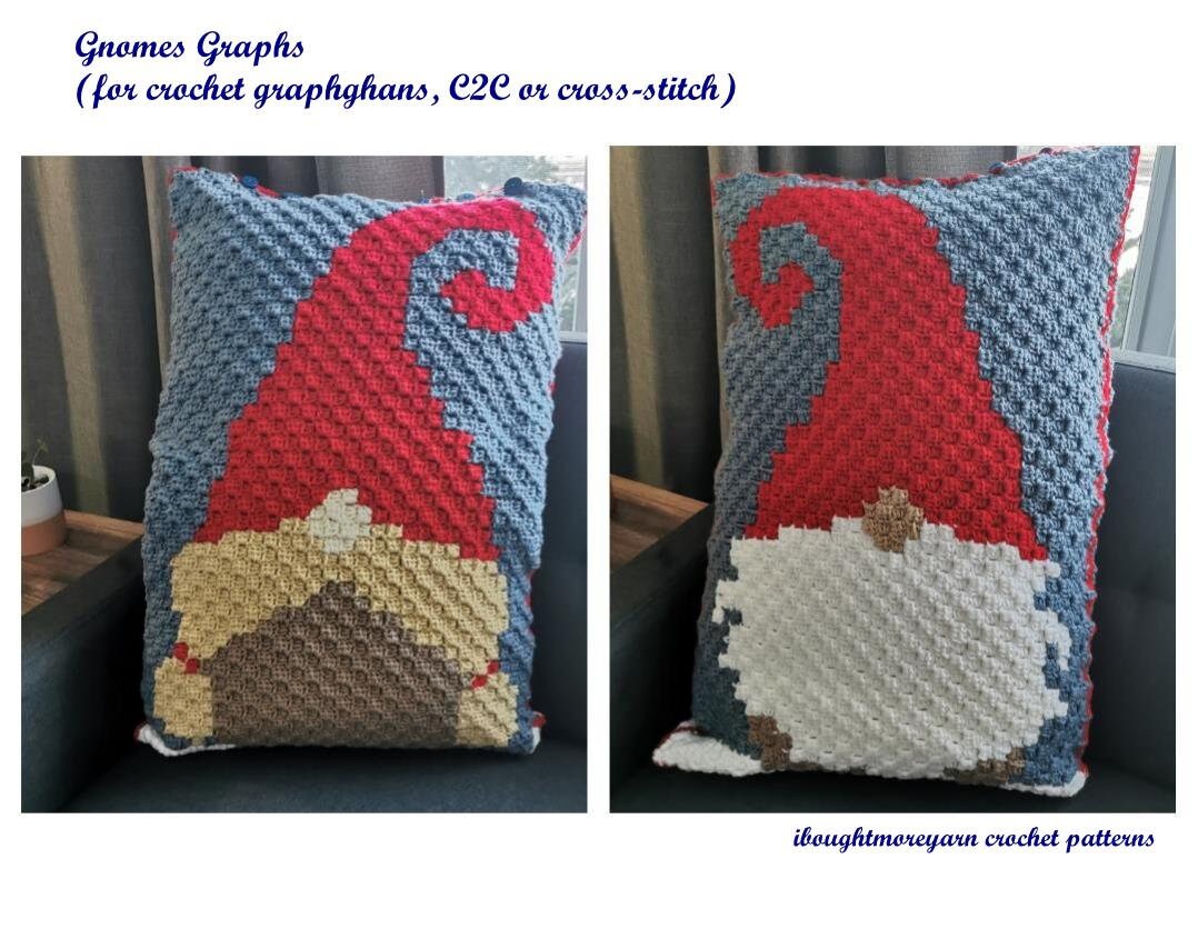 Gnomes Graph (for Crochet Graphghans, C2C or Cross-stitch) - Etsy