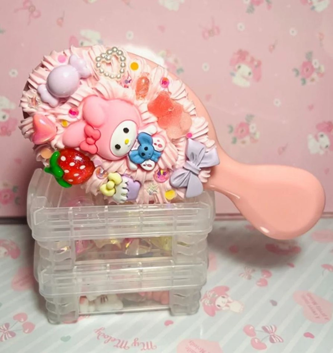 My Melody Super Kawaii Handmade Decoden Hairbrush - Etsy