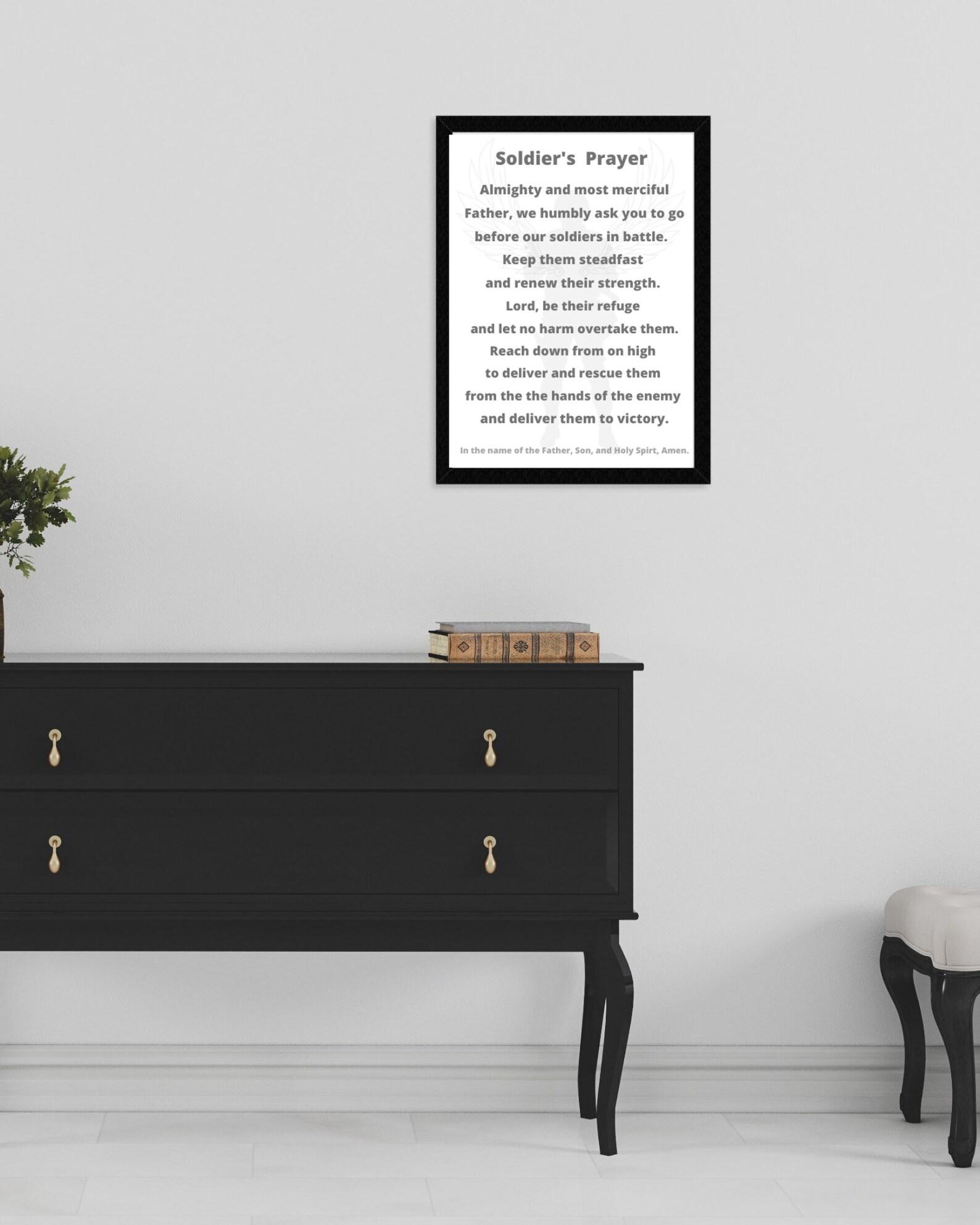 Soldier's Prayer Print Military Print Soldier Wife Sign - Etsy