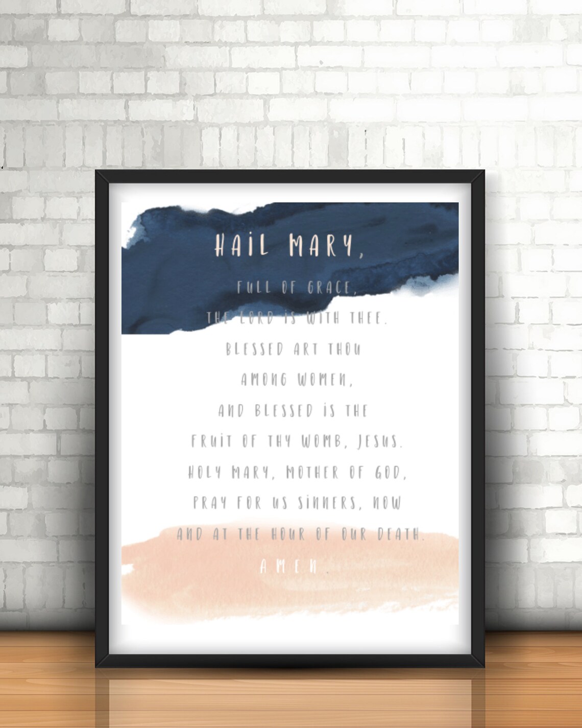 Hail Mary & Our Father Set Catholic PRINTABLE Decor Catholic - Etsy