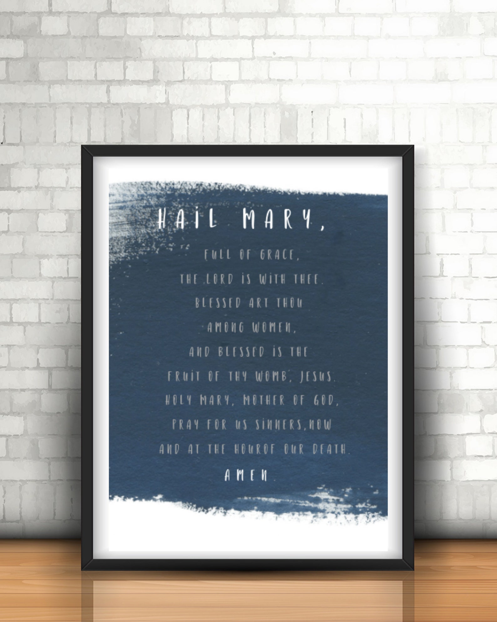 Hail Mary & Our Father Set Catholic PRINTABLE Decor Catholic | Etsy