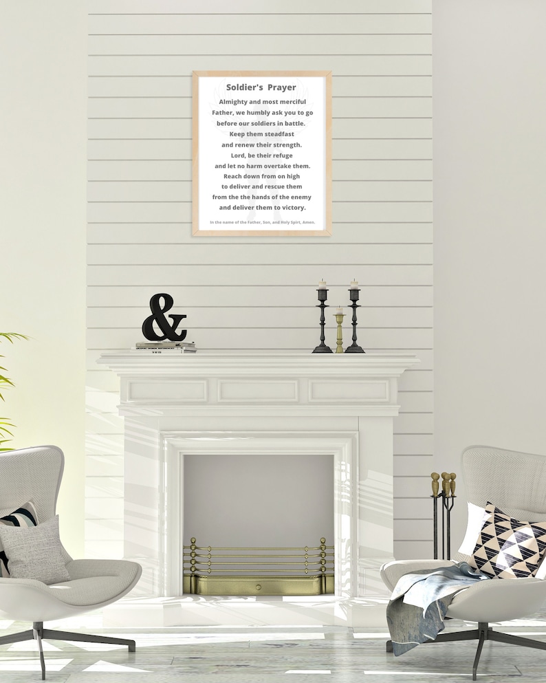 Soldier's Prayer Print Military Print Soldier Wife Sign - Etsy