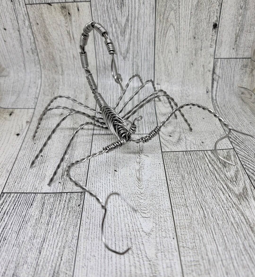 Scorpion Wire Art Beautifully Detailed Silver Scorpion - Etsy