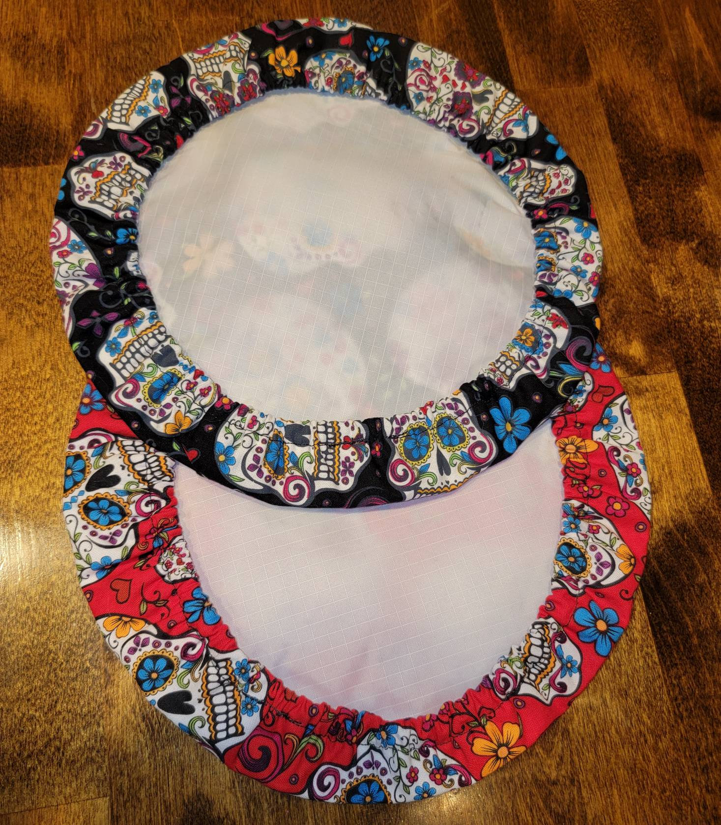 Sugar Skull Reusable Lined Bowl Covers Casserole Cast Iron - Etsy